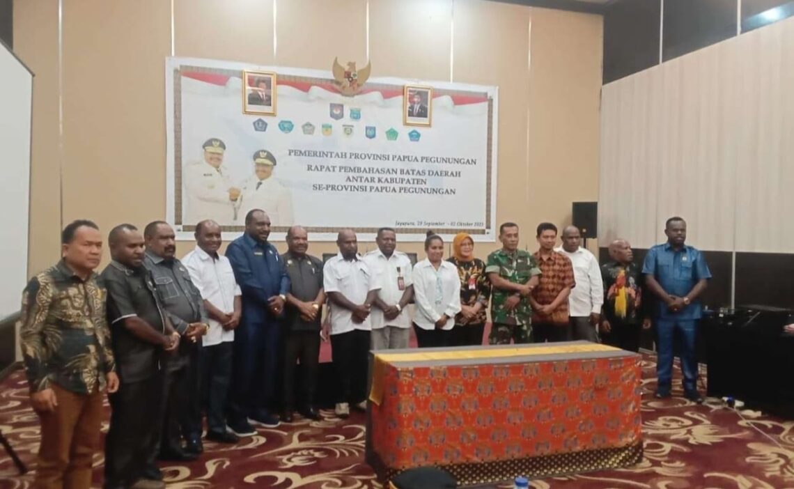 Pemkab Mamteng Bahas Batas Wilayah dengan Yalimo dan Tolikara – Papua Baru
